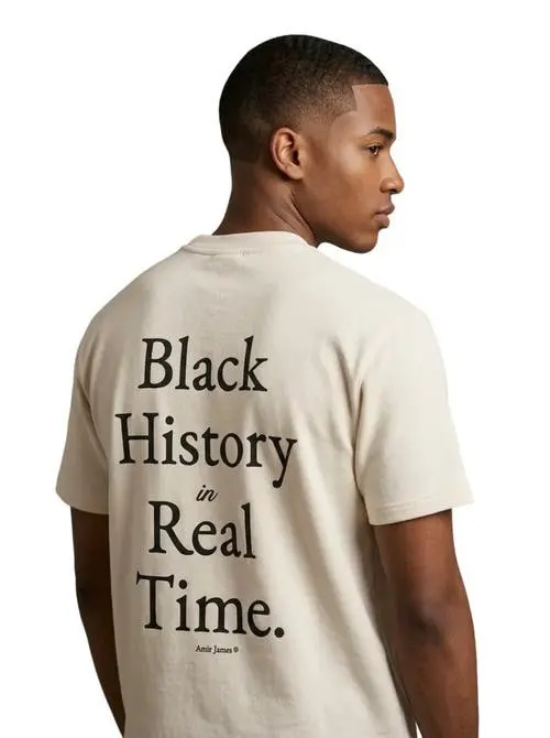 AMIR JAMES CLOTHIERS History Tee