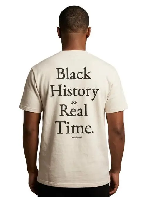AMIR JAMES CLOTHIERS History Tee