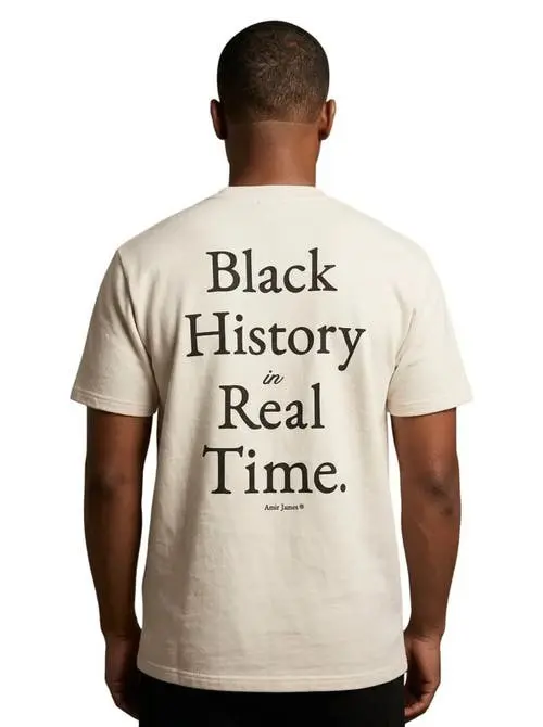 AMIR JAMES CLOTHIERS History Tee