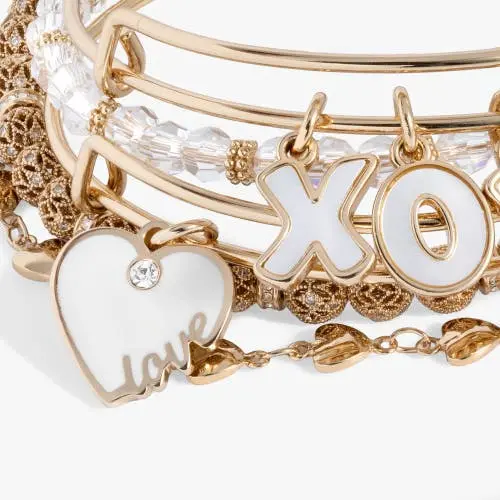 ALEX AND ANI Love Bangle Set Of 5