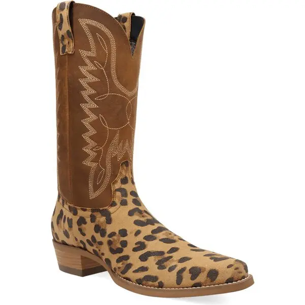 DINGO Bull's Eye Western Boot - Leopard
