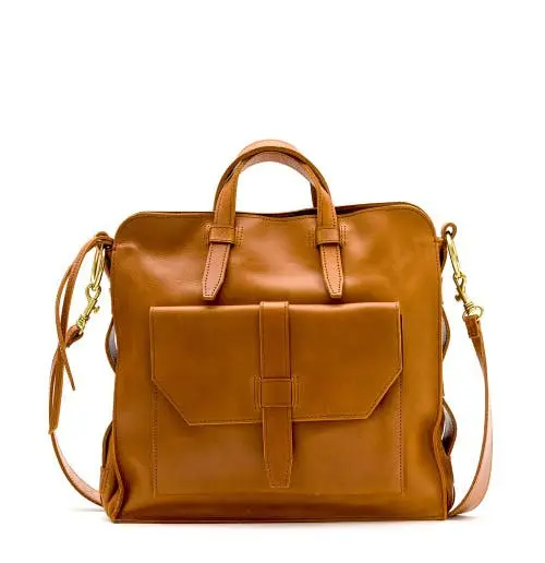 RAVEN + LILY Barton Messenger - Cuoio