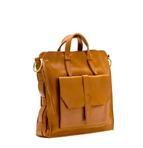 RAVEN + LILY Barton Messenger - Cuoio