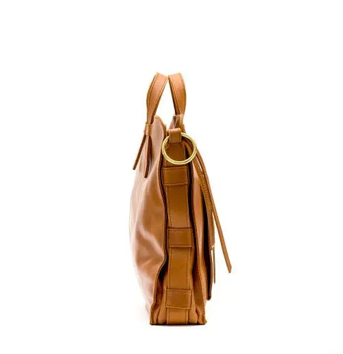 RAVEN + LILY Barton Messenger - Cuoio