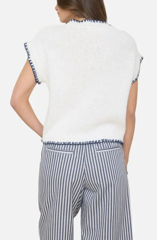 J.O.A. Fish Short Sleeve Sweater