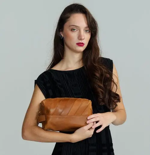RAVEN + LILY Bonnell Dopp Kit - Cuoio