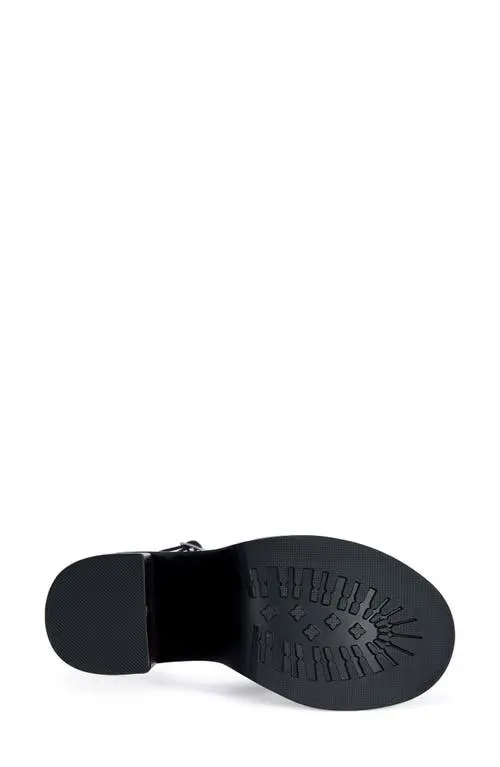 AZALEA WANG Anthelmine Croc Embossed Platform Sandal