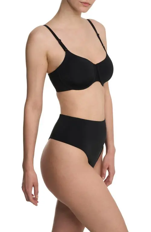 Natori Liquid Smooth Shape Minimizer Bra - Black