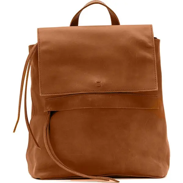 RAVEN + LILY Zilker Leather Backpack - Cuoio