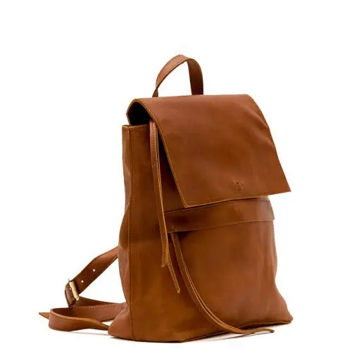 RAVEN + LILY Zilker Leather Backpack - Cuoio