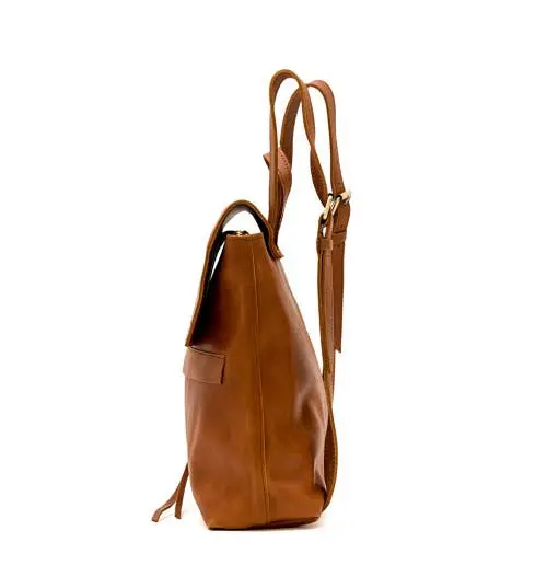 RAVEN + LILY Zilker Leather Backpack - Cuoio