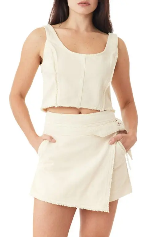 Habitual Fray Crop Denim Tank