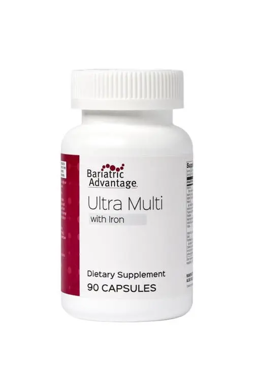 BARIATRIC ADVANTAGE Ultra Multi With Iron High Potency Daily Multivitamin Capsules90 Count