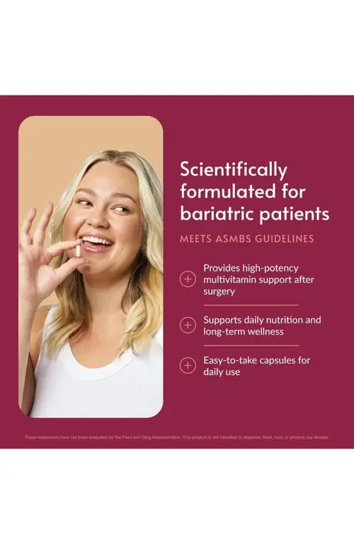 BARIATRIC ADVANTAGE Ultra Multi With Iron High Potency Daily Multivitamin Capsules90 Count