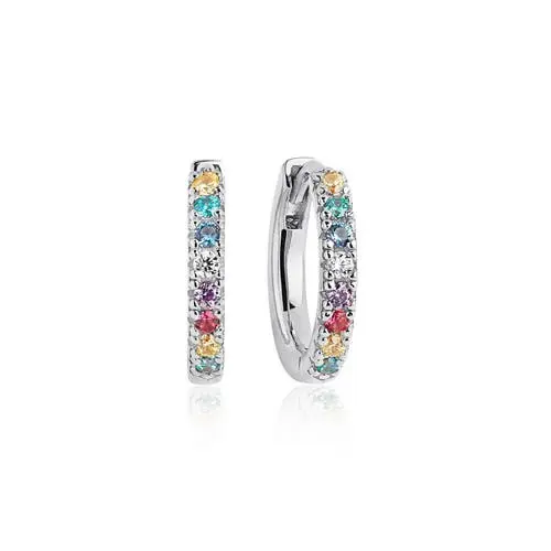 SIF JAKOBS JEWELLERY Earrings Ellera Piccolo - Sterling Silver/rainbow