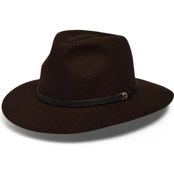 Rag & Bone Dakota Wool Fedora - Espresso