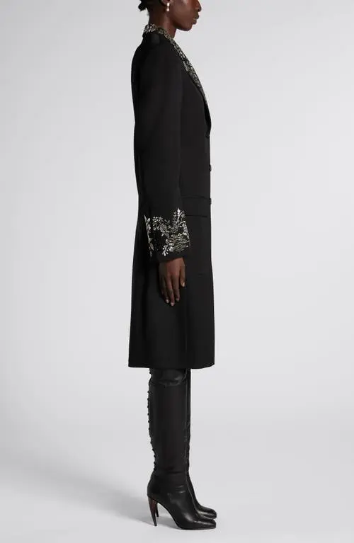 Alexander McQueen Beaded Wool Coat