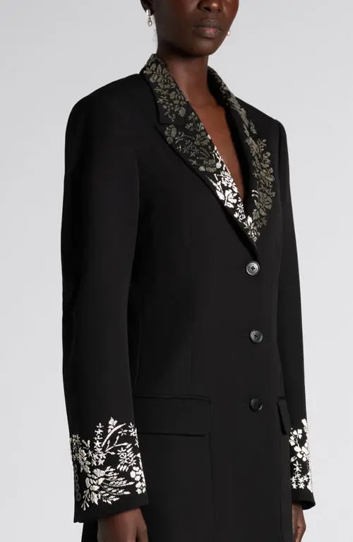 Alexander McQueen Beaded Wool Coat