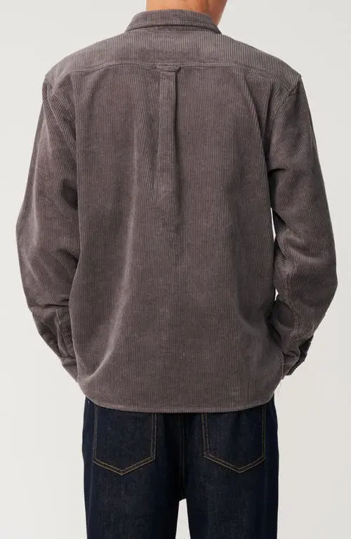 Rip Curl Premium Surf Cotton Corduroy Button-up Overshirt - Deep Mushroom