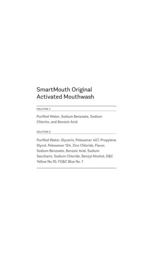 SMARTMOUTH Original Zinc Activated Mouthwash Single Packets 10 Count