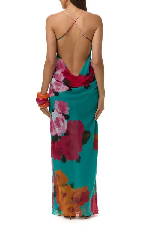 Naked Wardrobe Floral Chiffon Slipdress