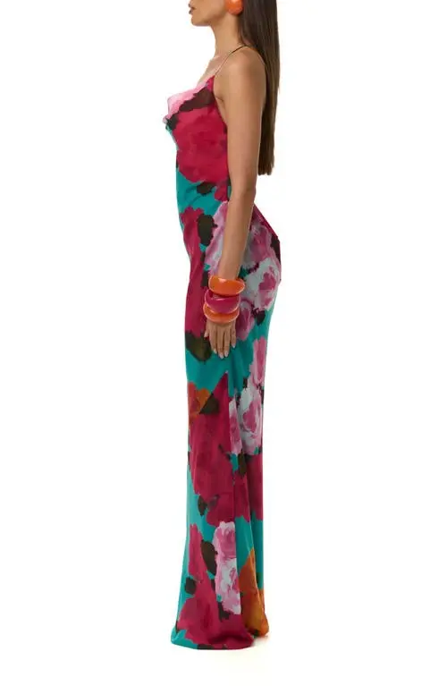 Naked Wardrobe Floral Chiffon Slipdress