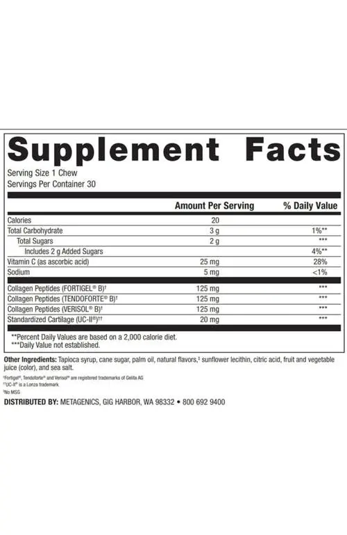 METAGENICS Bone Builder Extra Strength Enhanced Bone Support Supplement30 Count