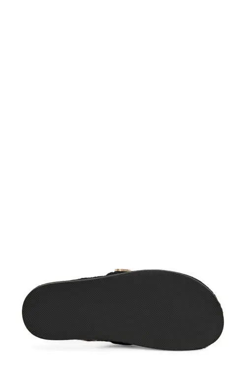 AZALEA WANG Walsh Stud Faux Fur Mule