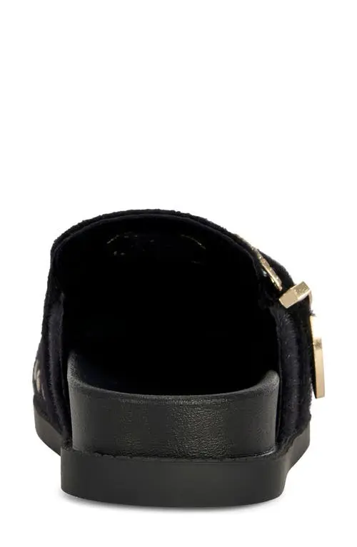 AZALEA WANG Walsh Stud Faux Fur Mule