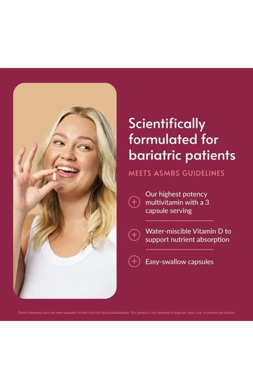 BARIATRIC ADVANTAGE Ultra Multi With Iron High Potency Daily Multivitamin 270 Capsules