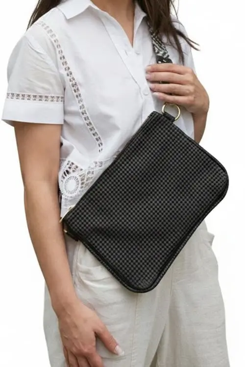 BEALICE Embossed Leather Crossbody Bag