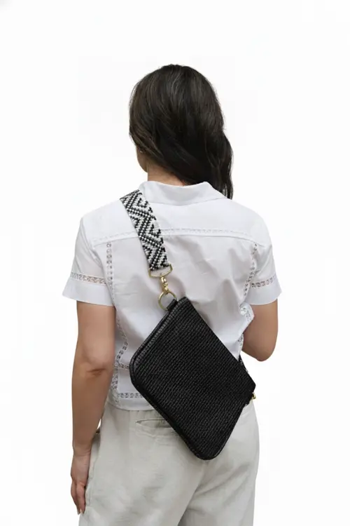 BEALICE Embossed Leather Crossbody Bag