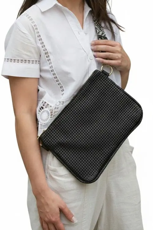 BEALICE Embossed Leather Crossbody Bag