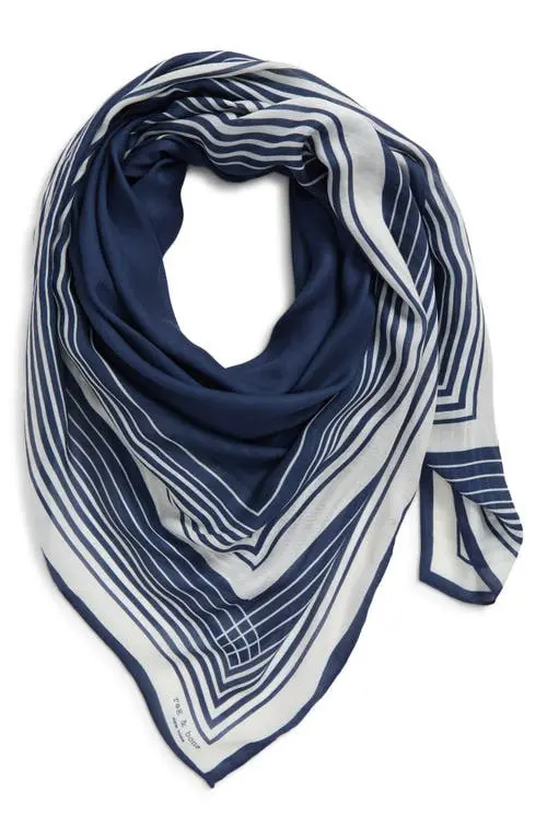 Rag & Bone Lina Striped Modal Scarf - Salute Stripe