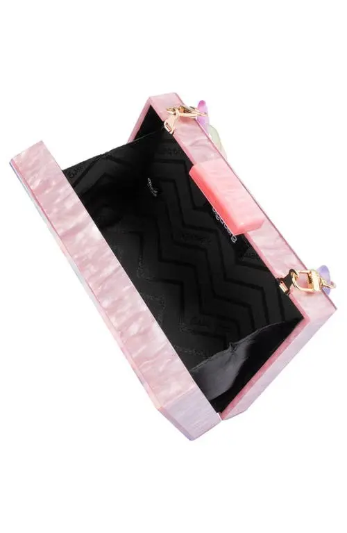 OLGA BERG Dorothy Swirl Print Box Clutch