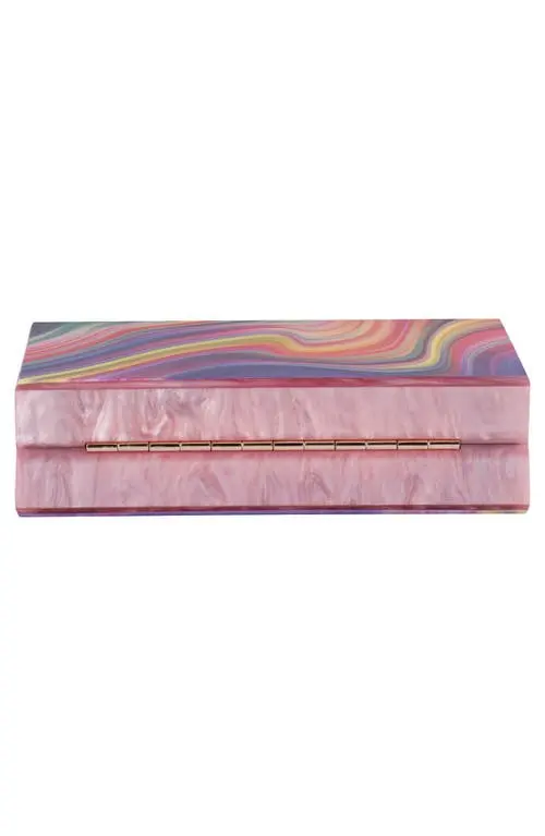 OLGA BERG Dorothy Swirl Print Box Clutch