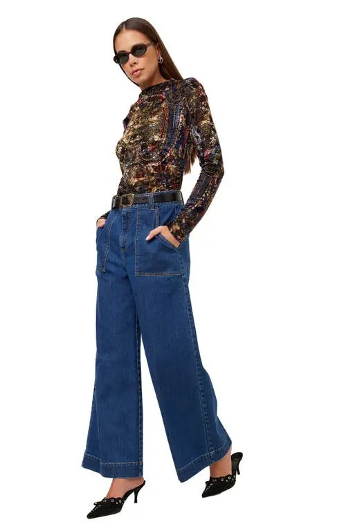 Fifteen Twenty Ryder High Waist Wide Leg Jeans