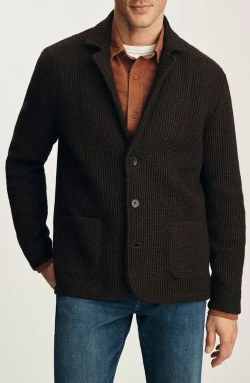 34 Heritage Birch Waffle Knit Sweater Blazer