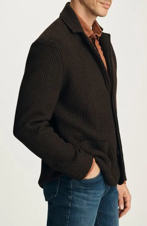 34 Heritage Birch Waffle Knit Sweater Blazer