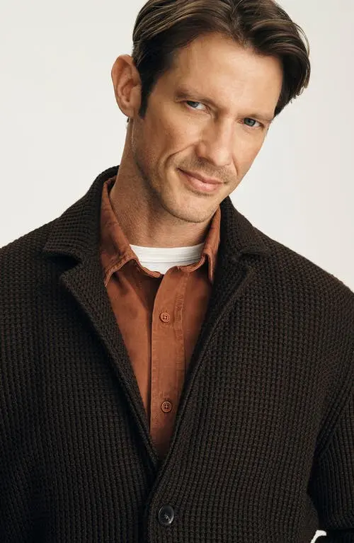34 Heritage Birch Waffle Knit Sweater Blazer