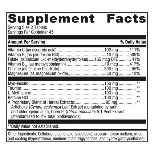 METAGENICS Lipo-gen Lipotropic Liver And Gallbladder Support Supplement 90 Tablets