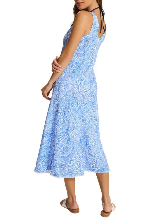 Tommy Bahama Paisley Daze Bias Cut Linen Blend Cover-up