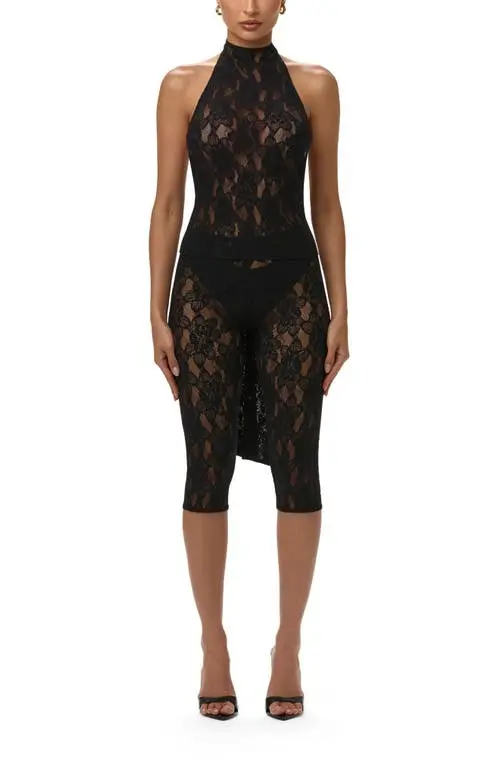 Naked Wardrobe Lace Halter Top