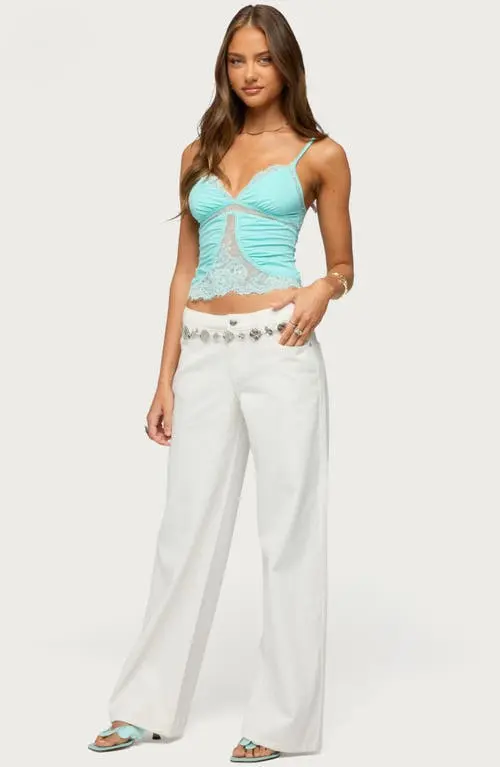 EDIKTED Yanny Lace Trim Camisole