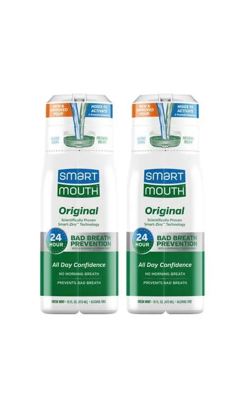 SMARTMOUTH Original Zinc Activated Mouthwash 16 Fl Oz - Fresh Mint