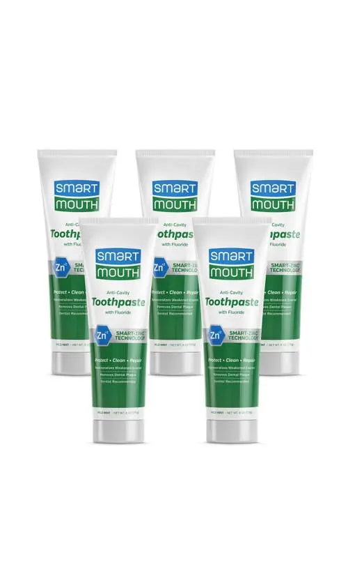 SMARTMOUTH Anti-cavity Fluoride Whitening Toothpaste 6 Oz