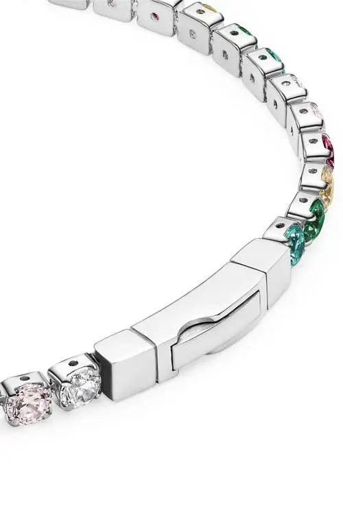 SIF JAKOBS JEWELLERY Ellera Bracelet With White Zirconia - Sterling Silver/rainbow