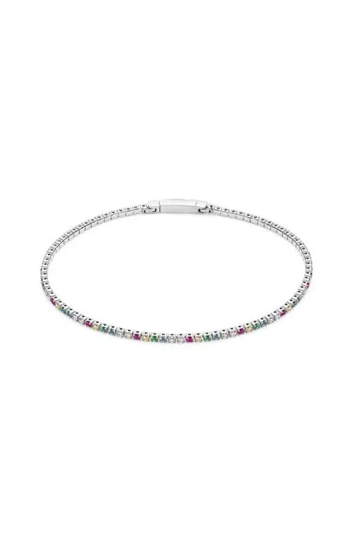 SIF JAKOBS JEWELLERY Ellera Bracelet With White Zirconia - Sterling Silver/rainbow