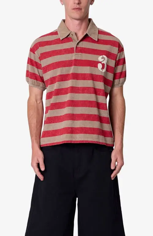 Mnml Striped Short Sleeve Rugby Shirt