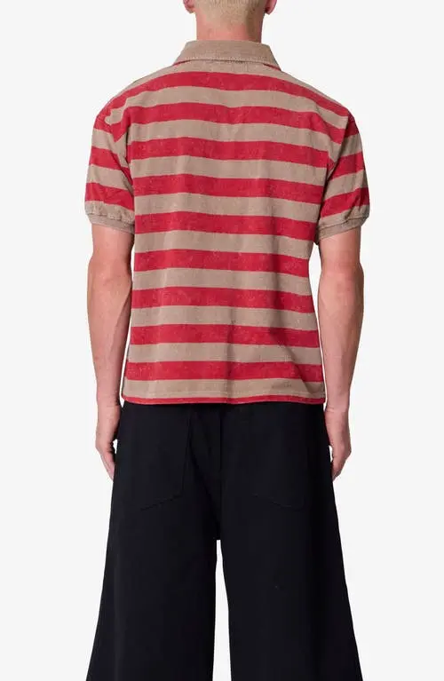 Mnml Striped Short Sleeve Rugby Shirt